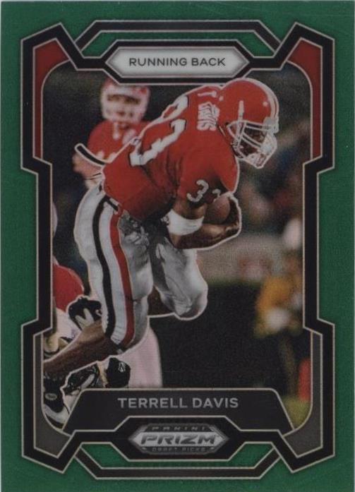 2024 Panini Prizm Draft Picks - Terrell Davis #39 Green Prizm for sale ...