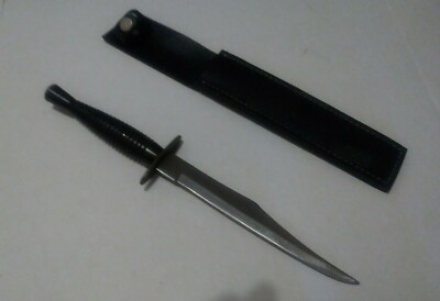Pakistani dagger (black handle,single edge, very good condition, sheath ...