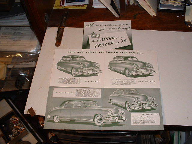 1949 Kaiser & Frazer mint sales brochure (0077) | eBay