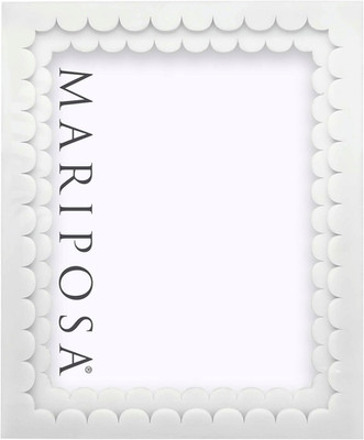 Elegant White Acrylic Double Scallop Frame 8x10 - Handmade in Mexico | eBay