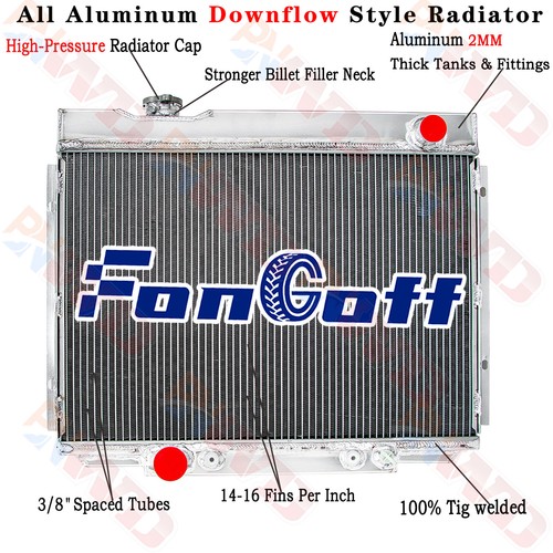3 Row Radiator For 1967-70 Ford Mustang Torino Fairlane Mercury Cougar ...