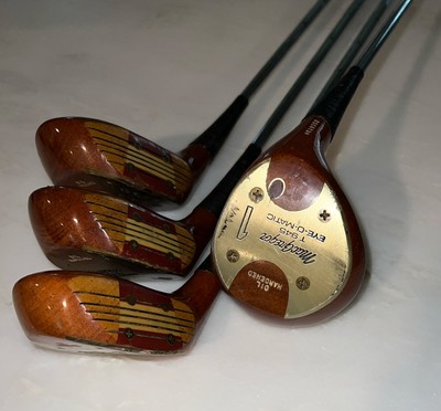 Macgregor Tommy Eye O Matic Persimmon Driver 1, 3 4 5 Wood Stiff Steel ...