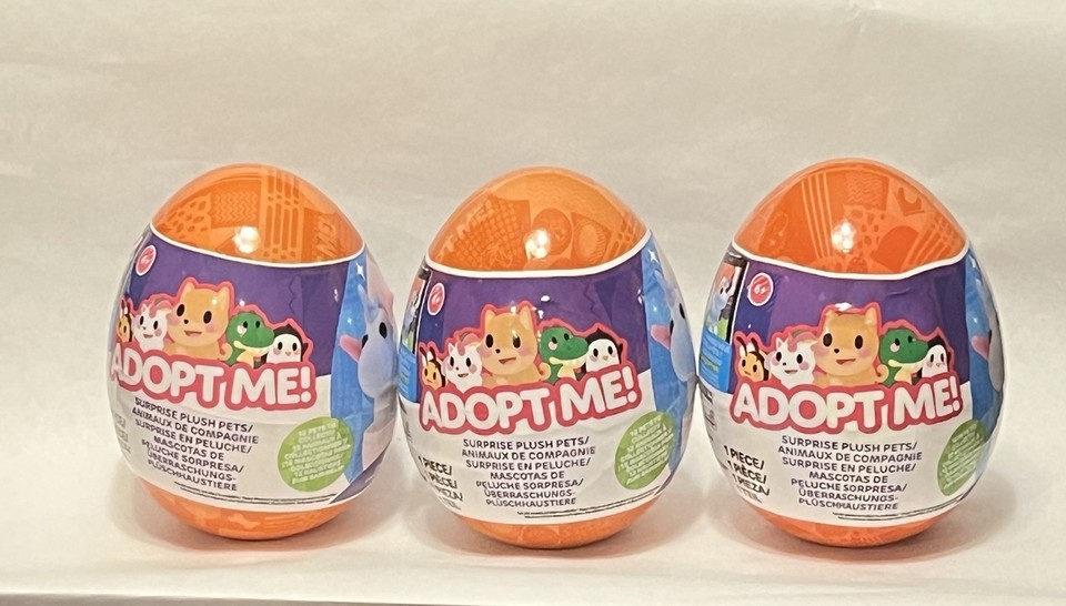 Adopt Me Pets Surprise Plush Mystery Egg Series #4 Lot Of 3 | eBay