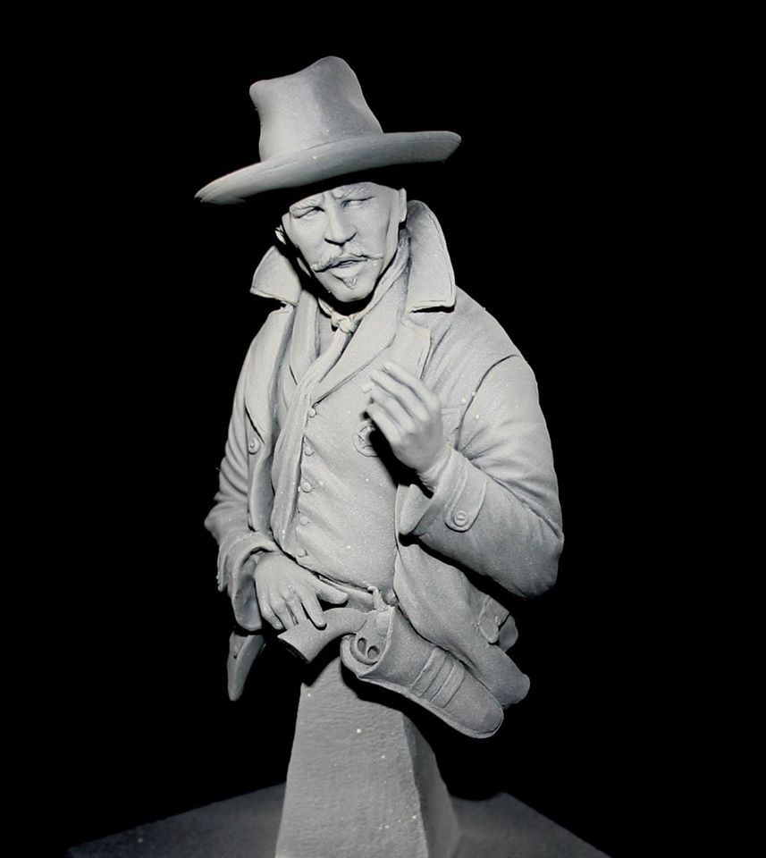 CGS Doc Holliday Tombstone Cowboy 1/9th Bust UNPAINTED Resin kit CARL ...