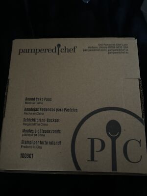 Pampered Chef Set Round Cake Pans New In Box 100901 | eBay