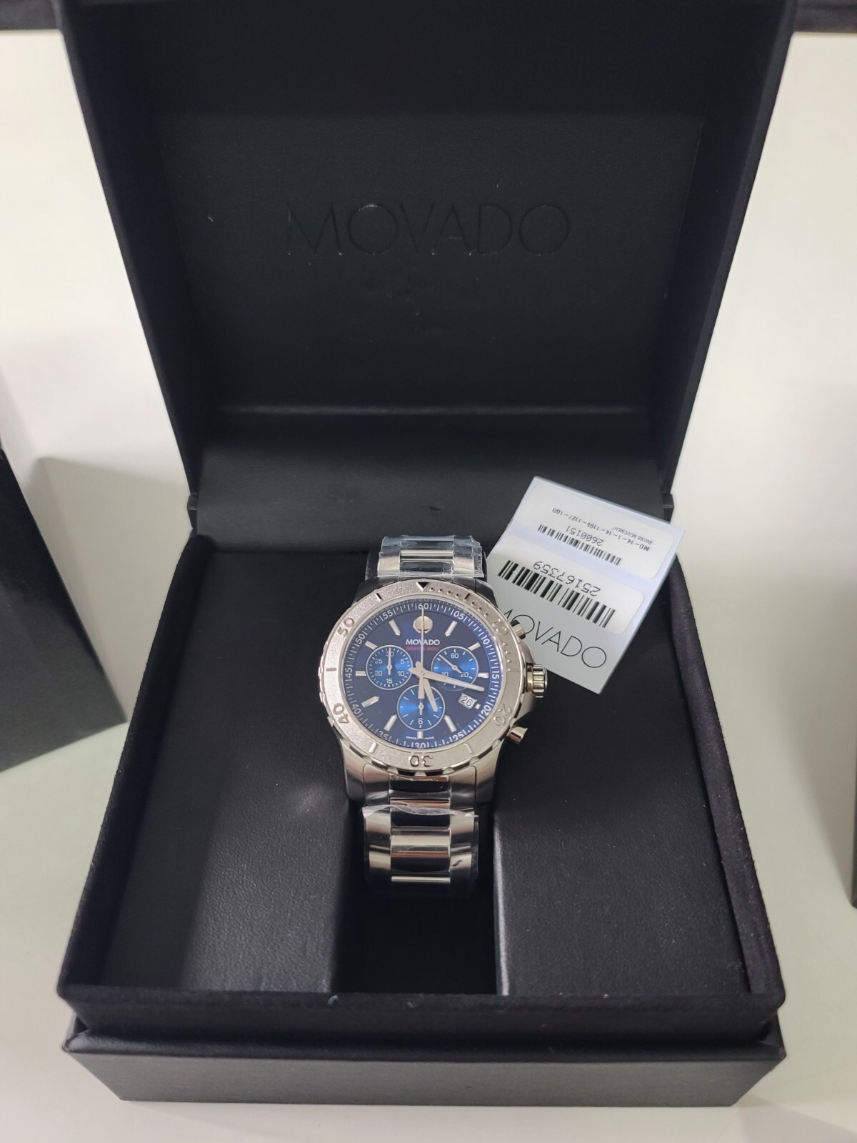 Movado Series 800 2600151 Navy Blue Men's Watch for sale online | eBay