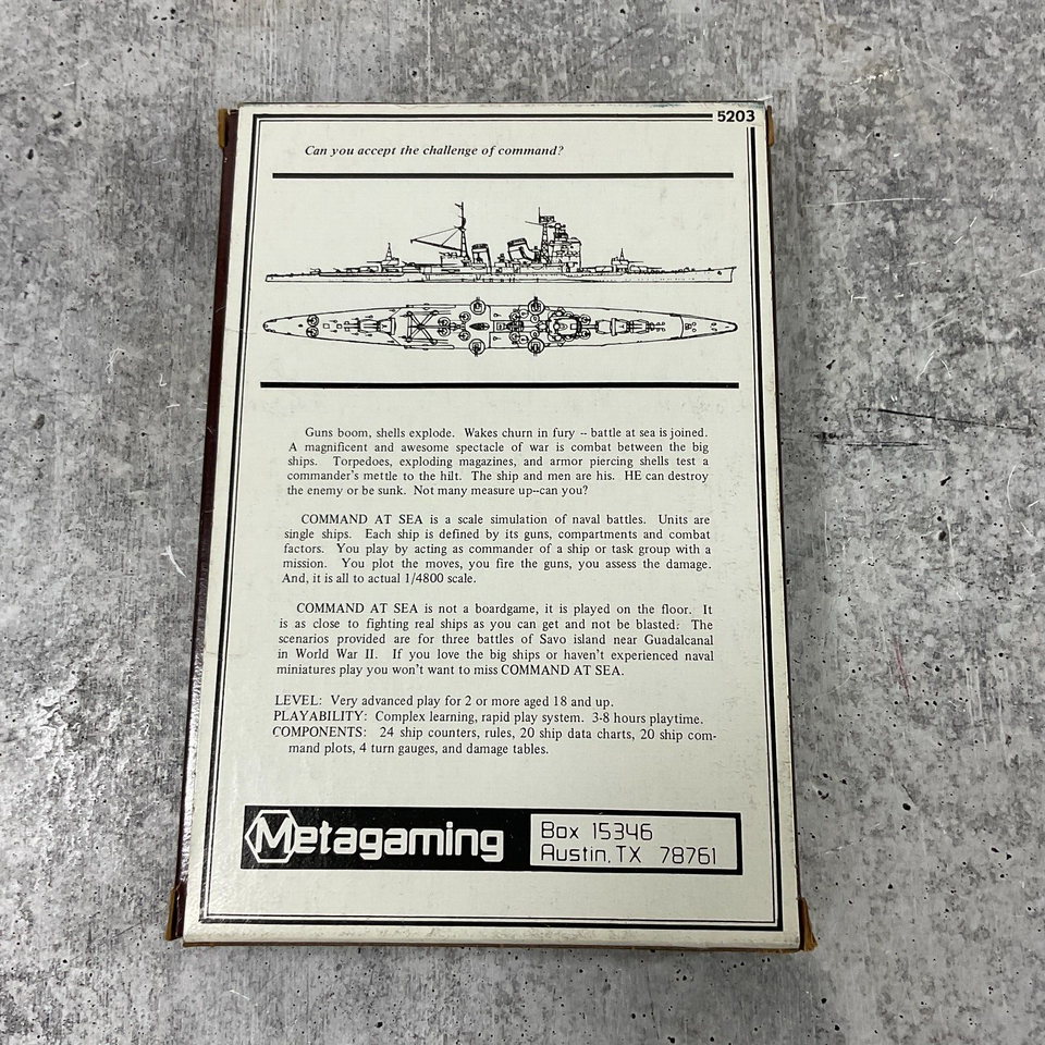Metagaming MicroHistory MetaHistory #3 - Command at Sea | eBay