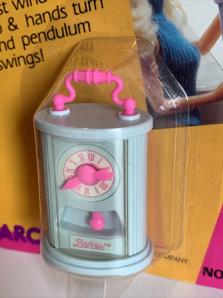 Barbie Action Accents Mantle Clock Doll House Accessory 1988 Mattel ...