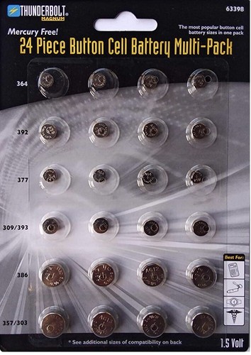 16pcs (386 Model Batteries )For Watches hearing aids Battery Button ...
