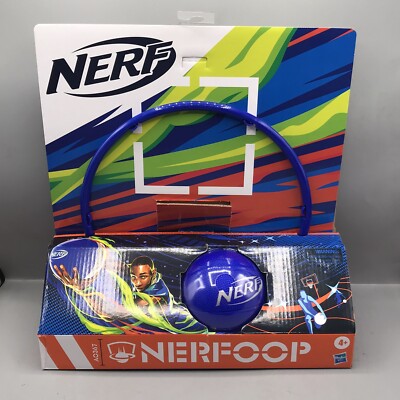 NERF NERFOOP NEW Indoor Mini Foam Basketball w/ Hoop Hooks On Doors ...