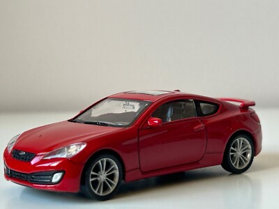 Hyundai Genesis Coupe Japanese Popular Car Model Diecast Toy Red 1:43 ...