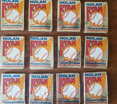 Nolan Ryan Texas Express Cards. Pacific 1991 Lot of 12 packs. NEW! | eBay
