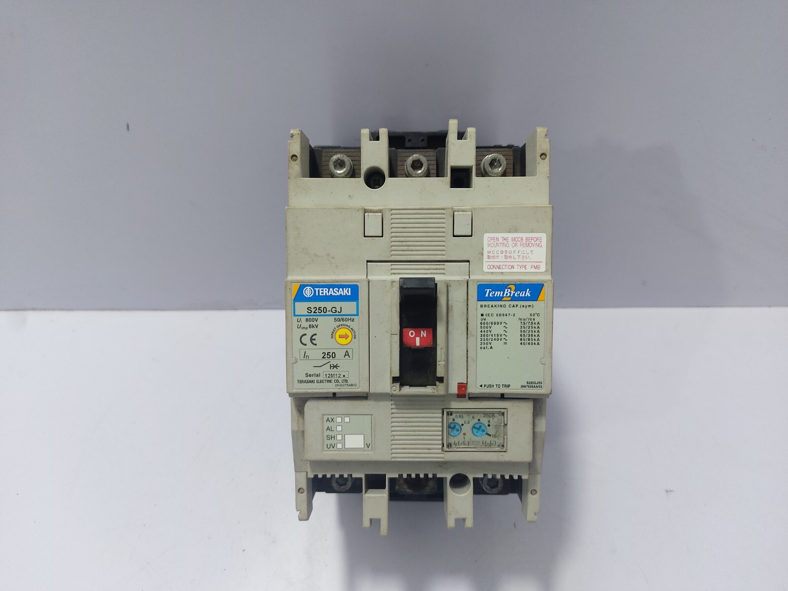 Terasaki Electric S250-GJ TemBreak Circuit Breaker 250A | eBay