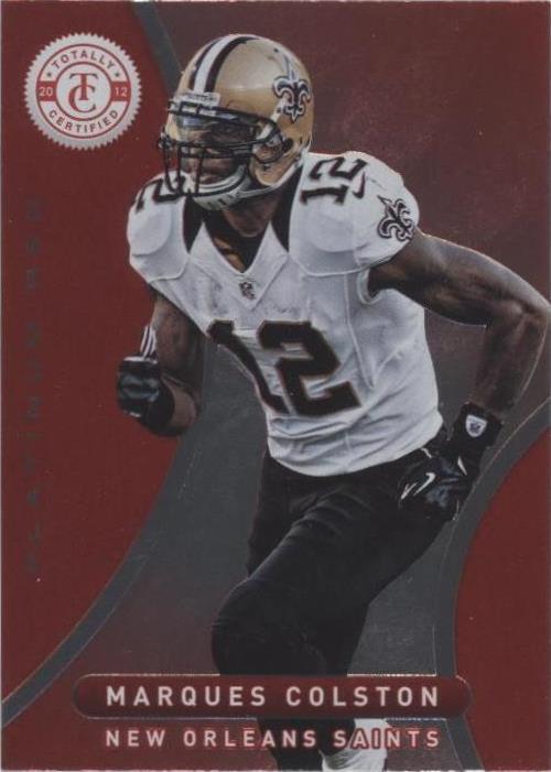 2012 Totally Certified - Marques Colston #52 Platinum Red for sale ...