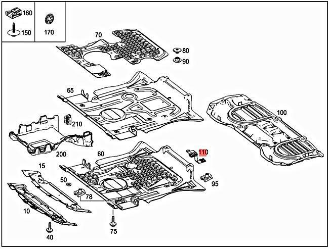 Genuine MERCEDES C292 W166 X166 GL-CLASS X166 GLE W166 Bracket ...