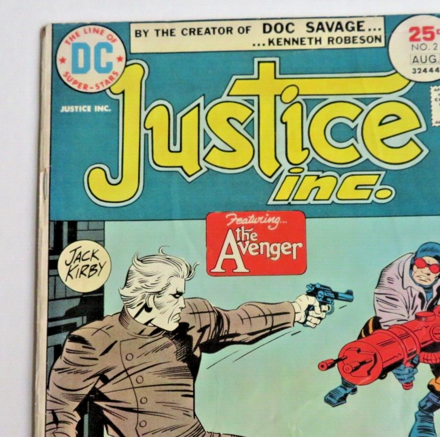 Justice Inc 1 2 3 4 (1975) Avenger Is Born, Jack Kirby Art, Complete ...