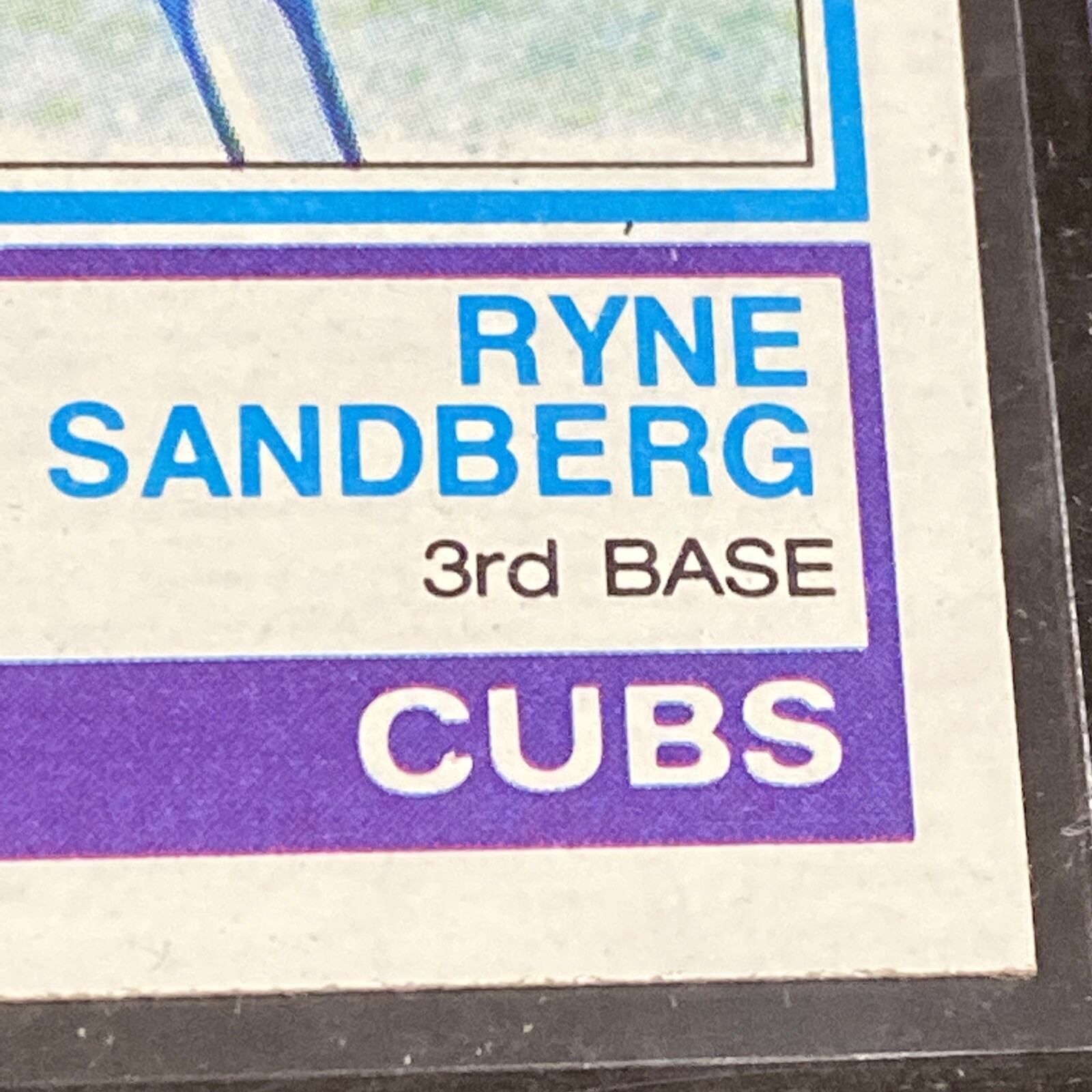 1983 Topps Ryne Sandberg #83 Rookie Card - HOF Chicago Cubs Error Card ...