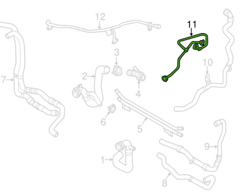 NEW AUDI Q5 FY FRONT COOLANT HOSE PIPE 80A121081DB ORIGINAL | eBay