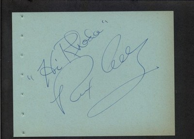 Rex Allen - Signed Autograph Book Page - Singing Cowboy - Western Actor ...
