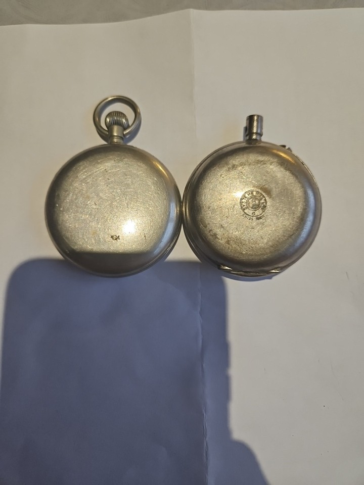 Lot of 2 Vintage Pocket Watch Cases – Empty – For Parts / Restoration ...