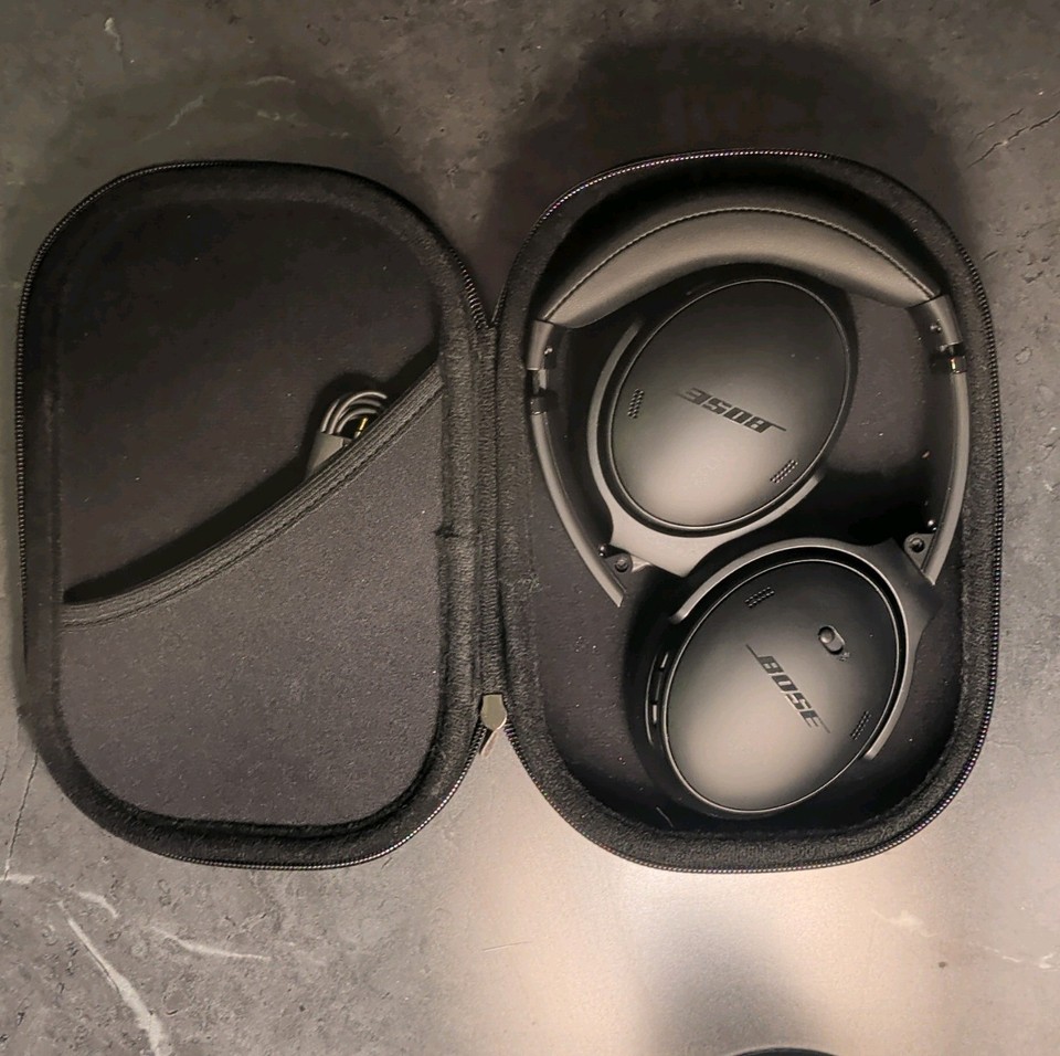 Bose QC 45 Wireless Noise Cancelling Over-Ear Headphones Black | eBay