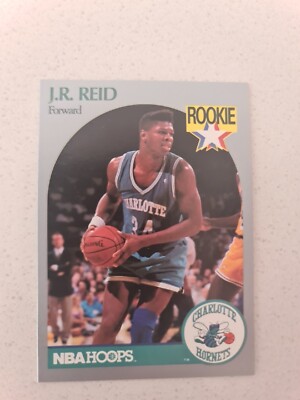 J.R. Reid #57 1990 NBA Hoops Rookie Hornets | eBay Australia