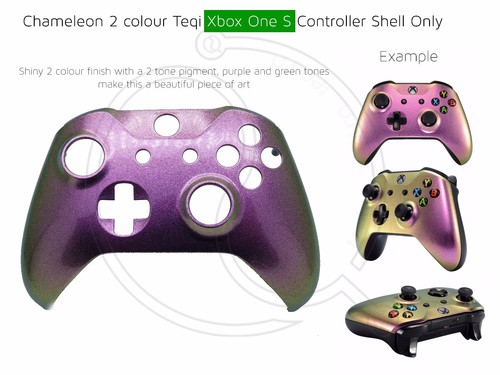 New Xbox One S Controller Front Shell Colour Change Purple green Unique ...
