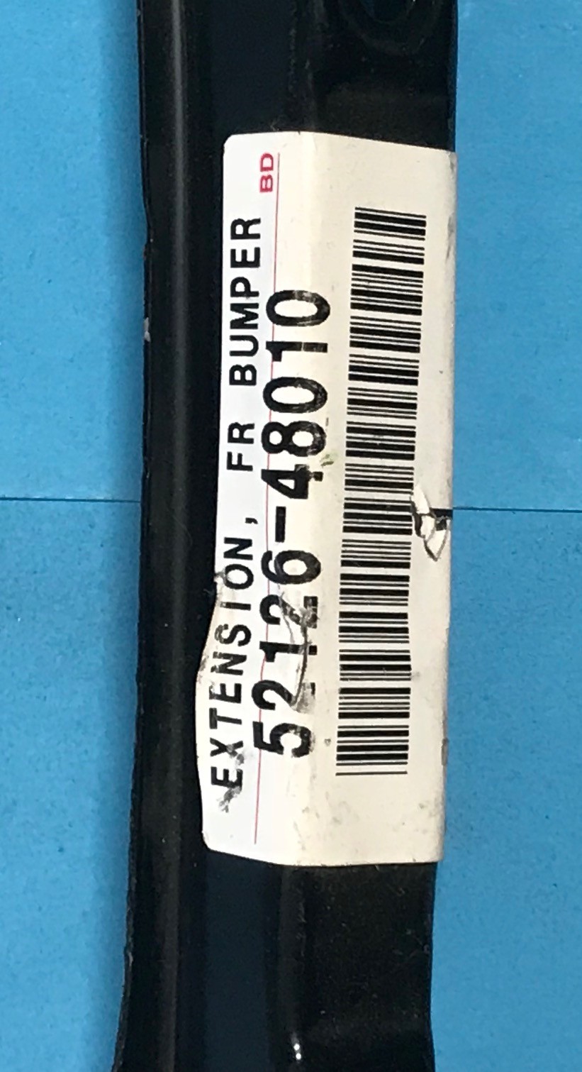 5212648010 Genuine Toyota Extension Front Bumper Reinforcement LH 52126 ...