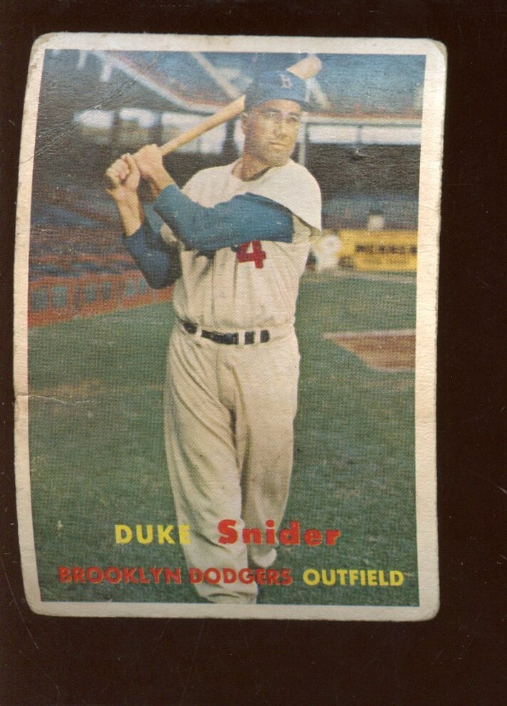 1957 Topps Baseball Card #170 Duke Snider Brooklyn Dodgers | eBay