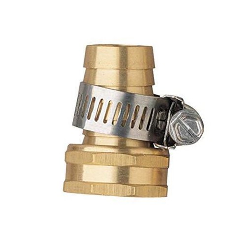 2 Pack Brass Female Thread Garden Hose Connectors Repair Mender 1/2 ...
