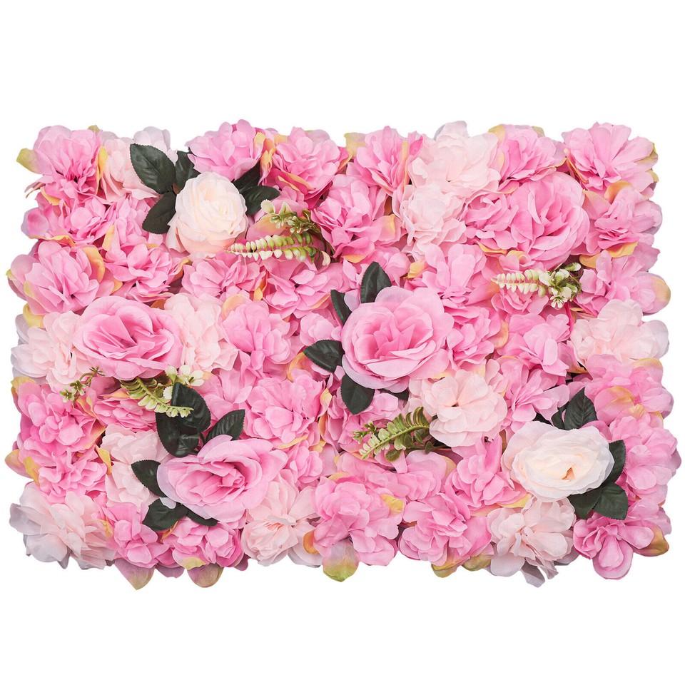 12PCS Artificial Panels Flower Wall Panels Backdrop Venue Decor 60*40cm ...