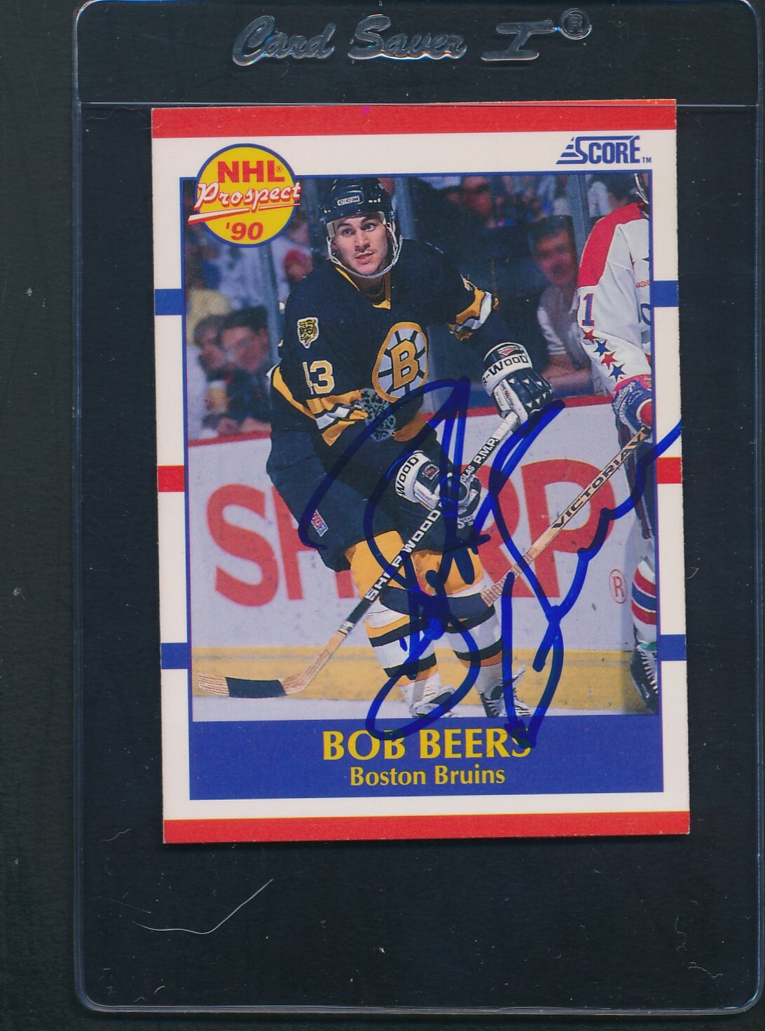 1990/91 Score #385 Bob Beers Bruins Signed Auto *D4046 | eBay