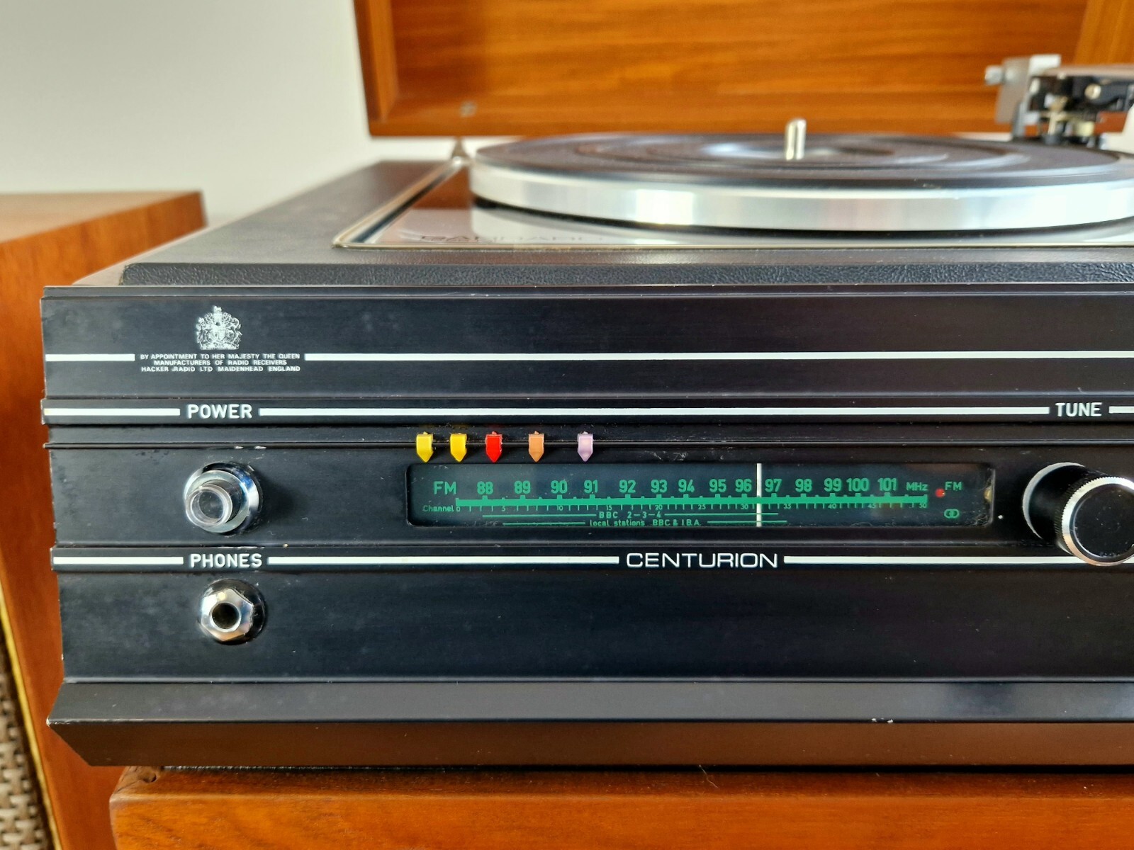 1974 British Hacker Centurion Record Player Radiogram Hifi Teak Hacker ...