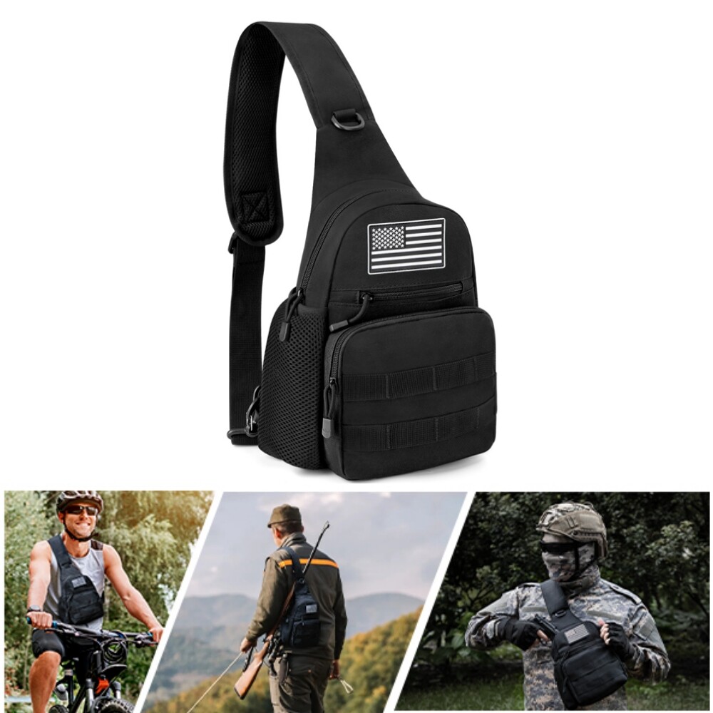 Tactical EDC Sling Bag Backpack Military Shoulder Backpack for ...