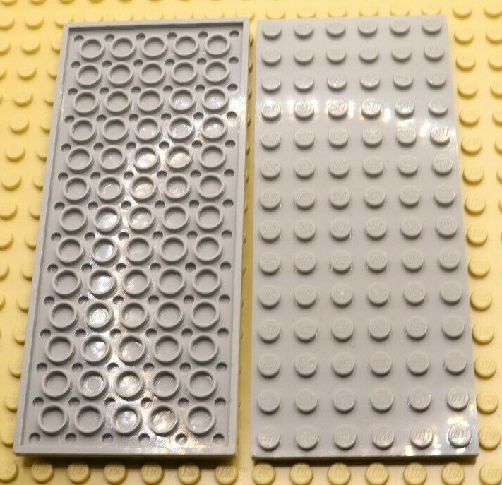LEGO Lot of 2 Light Bluish Gray 6x14 6 x 14 Plate Plates 3456 Parts ...
