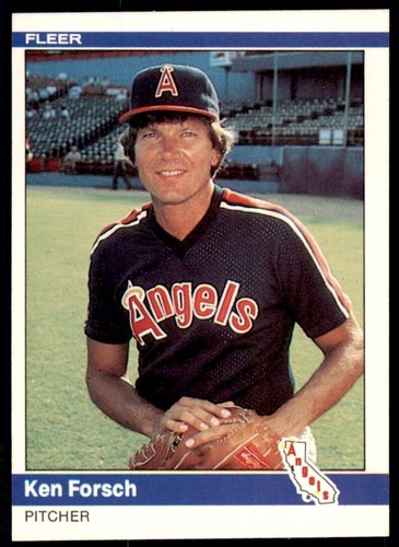 1984 FLEER KEN FORSCH . CALIFORNIA ANGELS #517 | eBay