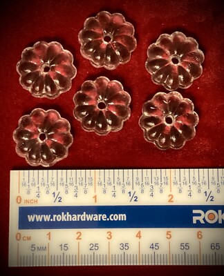Vintage Chandelier Clear Glass Crystal Replacements 6 Flower Daisy ...