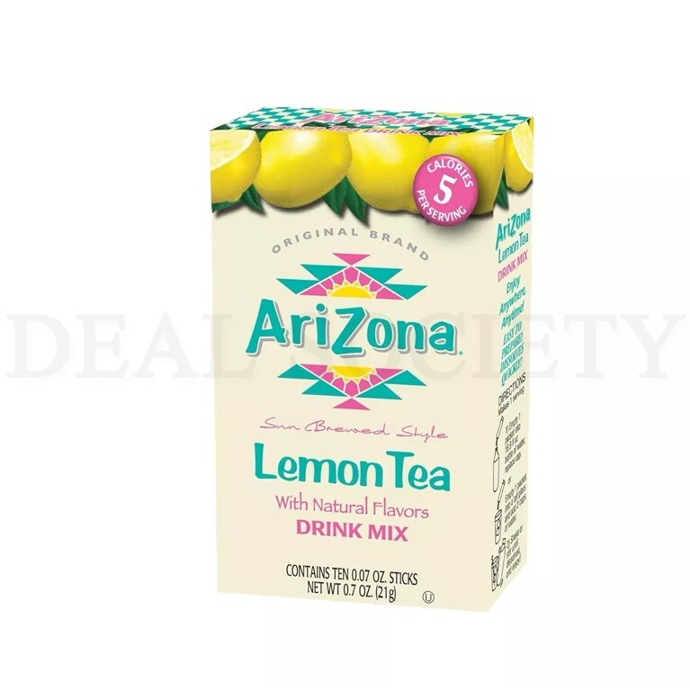 AriZona Lemon Tea Stix On The Go Powdered Drink Mix 10 Count Each Lot ...