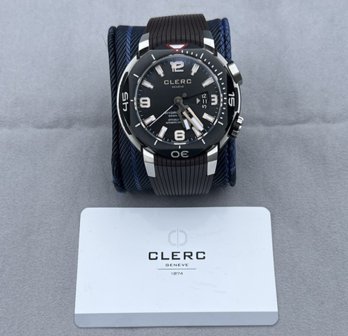 CLERC HYDROSCAPH H1 BLACK AUTOMATIC MEN'S WATCH | eBay