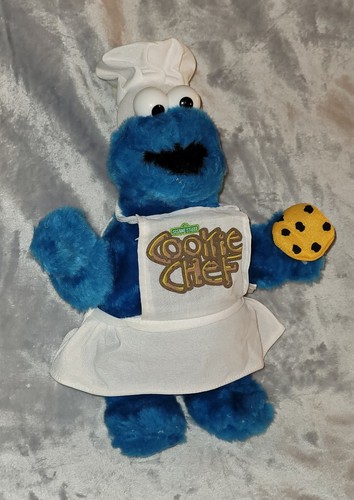 Sesame Street Cookie Monster Bakery Chef Plush Doll Figure Stuffed ...