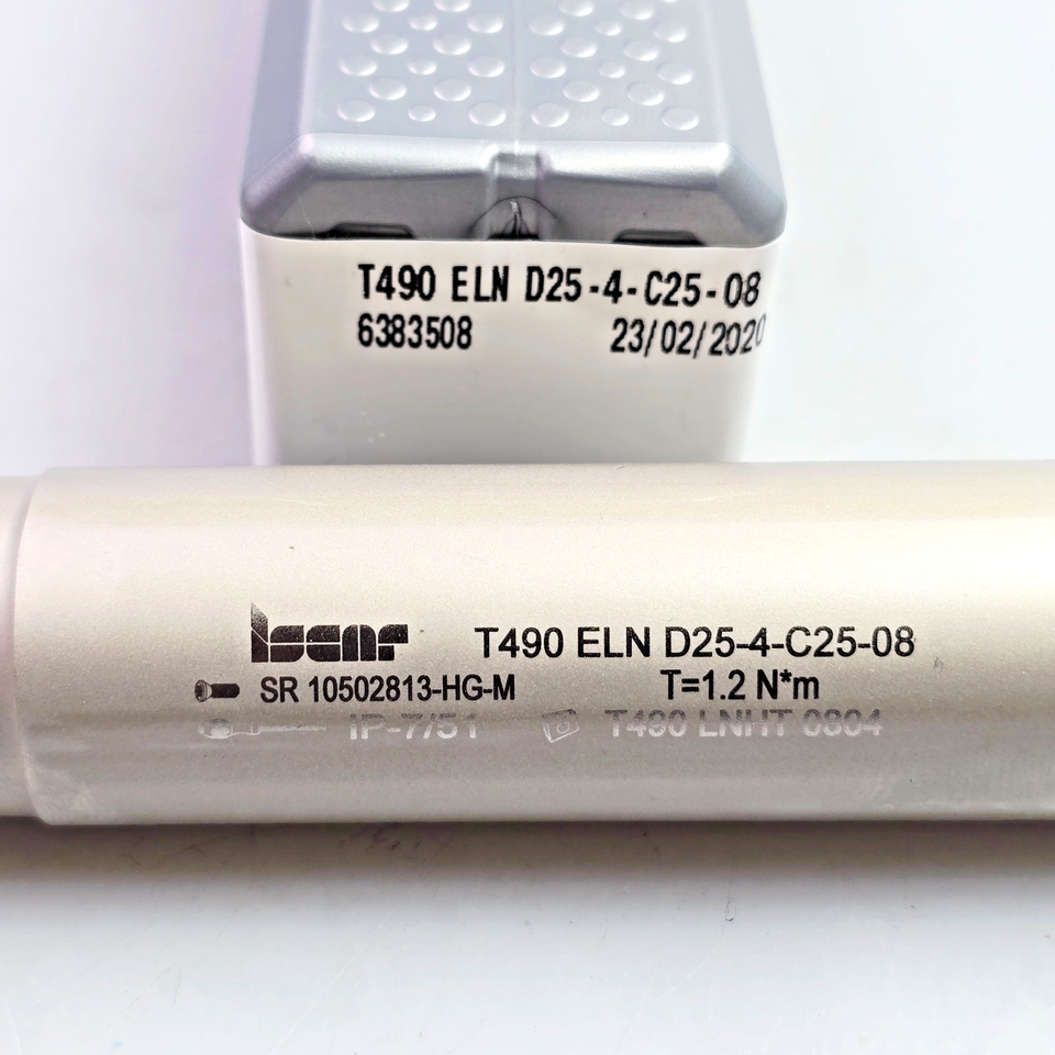 Iscar 25mm T490 ELN D25-4-C25-08 Indexable End Mill Cutter HELI-TANG | eBay
