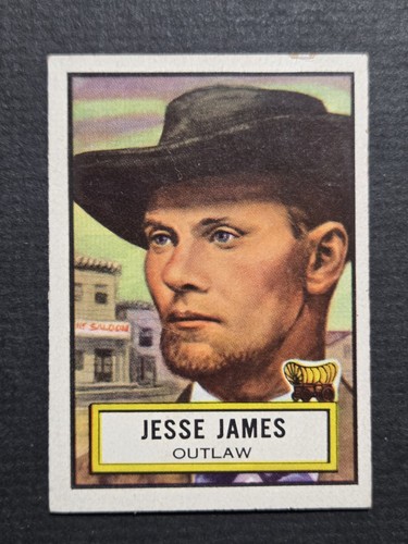 NICE 1952 TOPPS LOOK 'N SEE #57 JESSE JAMES OUTLAW TRADING CARD MEN OF ...