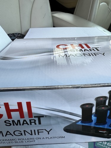 CHI Smart Magnify 9 Ceramic Velvet Rollers 1" W/ Platform CS1406 No ...