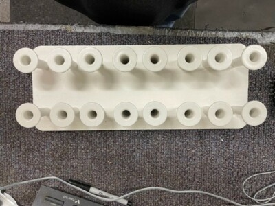 Allentel 187B1W Telecom White Wire Mgmt. Wood Backboard w/16-Spools | eBay