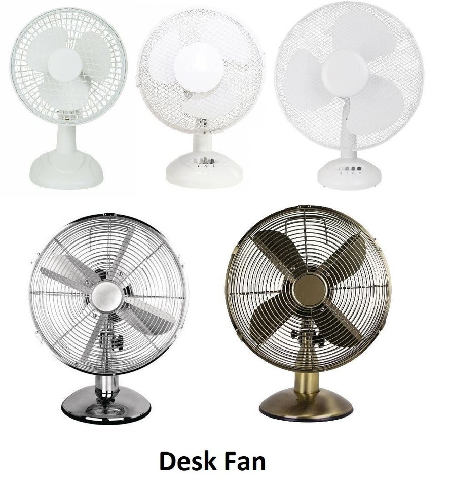 New Desk Fan Cooling Table Oscillating Indoor Electric Standing Home ...