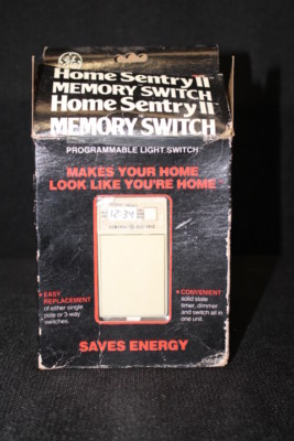 NEW GE Home Sentry II Memory Switch EMS 500 Programmable Light Switch ...