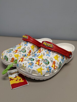 Crocs x Pokemon 2 Classic Clog Pikachu Squirtle Charmander 6y 207765 ...