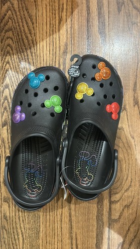 Crocs Disney Rainbow Celebration Pride Mickey Mouse Classic Clog Mens ...