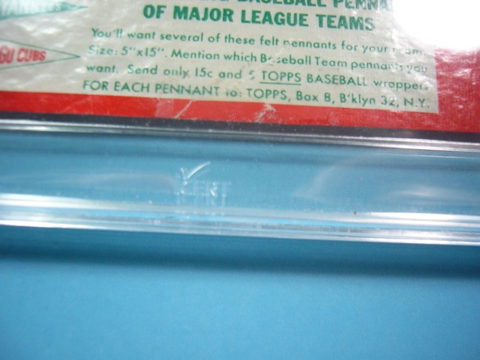 1952 TOPPS MLB BASEBALL CARD WAX PACK EMPTY WRAPPER ICERT CERTIFICATION ...