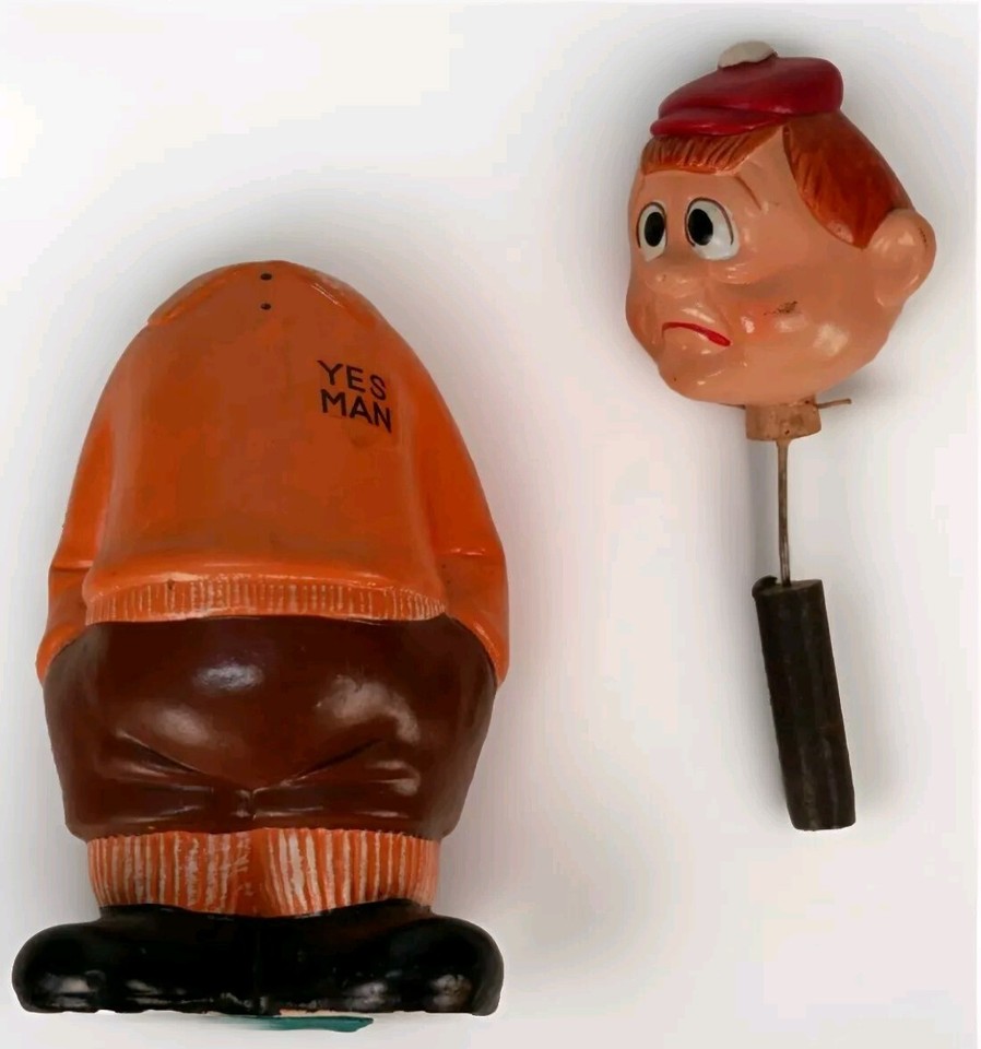 Vintage Dabs "Yes Man" Bobble Head Piggy Bank Figure, Cartoon 40's | eBay
